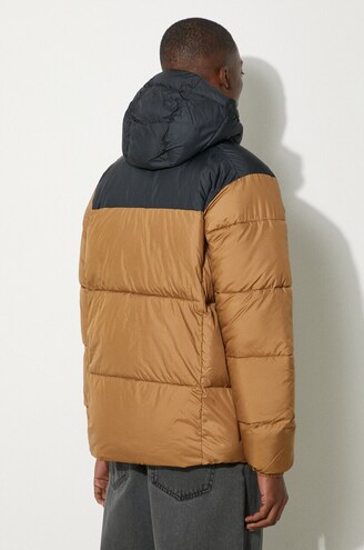 Columbia jacket Puffect Hooded Jacket men's brown color Columbia jacket Puffect Hooded Jacket men's brown color