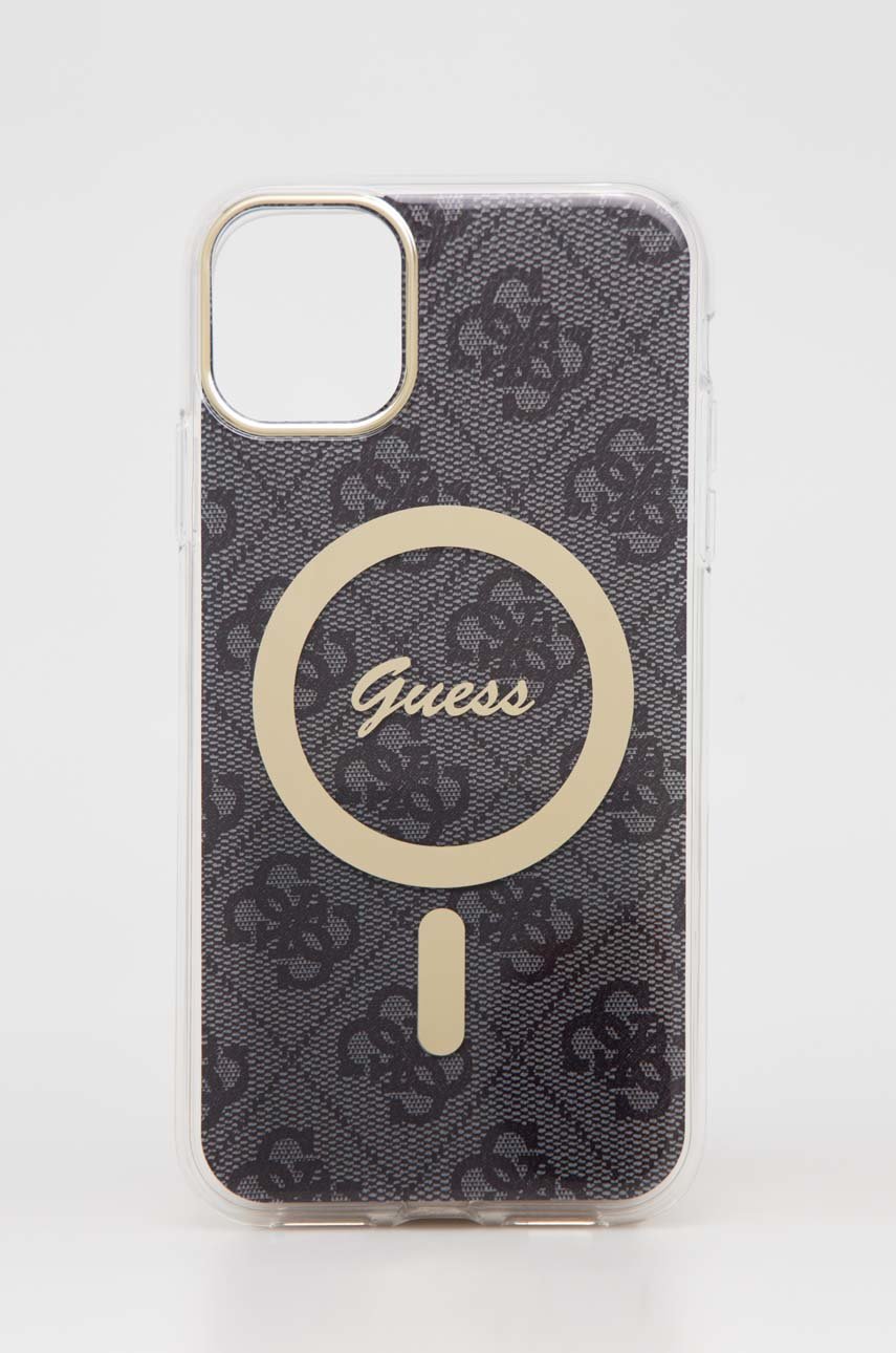 Guess Etui na telefon iPhone 12 Pro Max kolor czarny | Answear.com