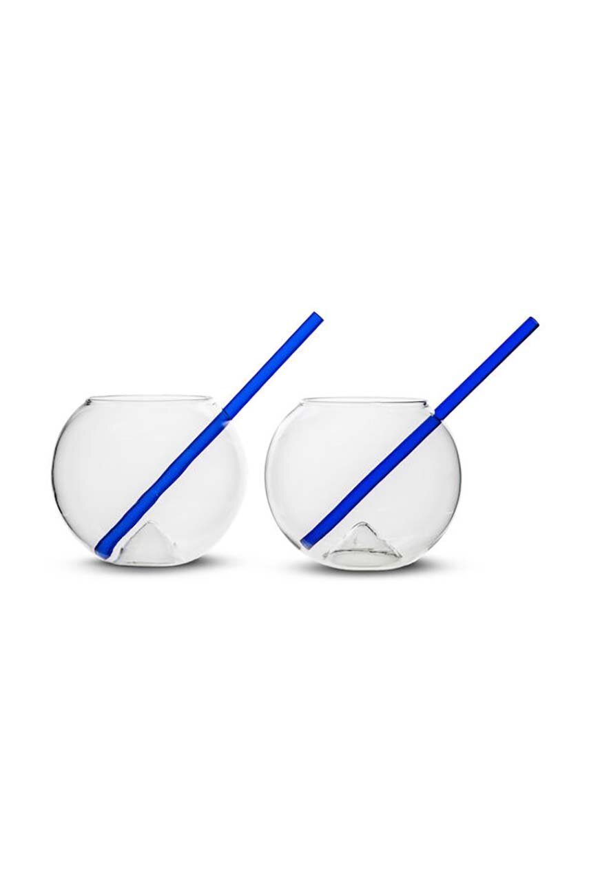 Byon szklanka ze słomką Magaluf 450 ml 2-pack | Answear.com