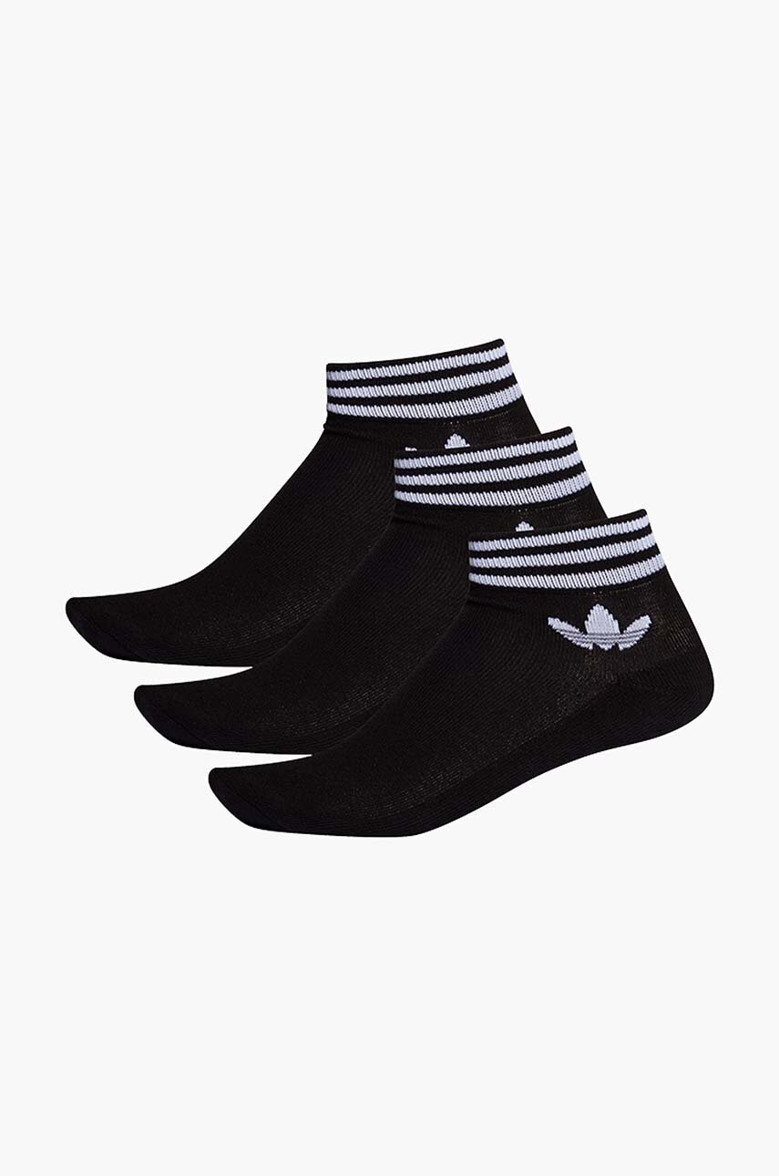 Ponožky adidas Originals (3-pack) HC9547-BLK/WHT, čierna farba | ANSWEAR.sk
