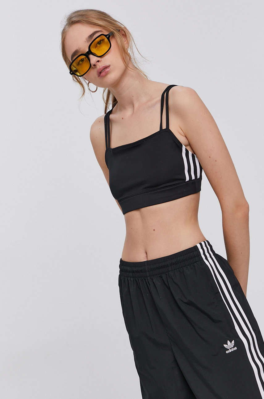 adidas Originals top 3S TUBE TOP damski kolor czarny cold shoulder ...