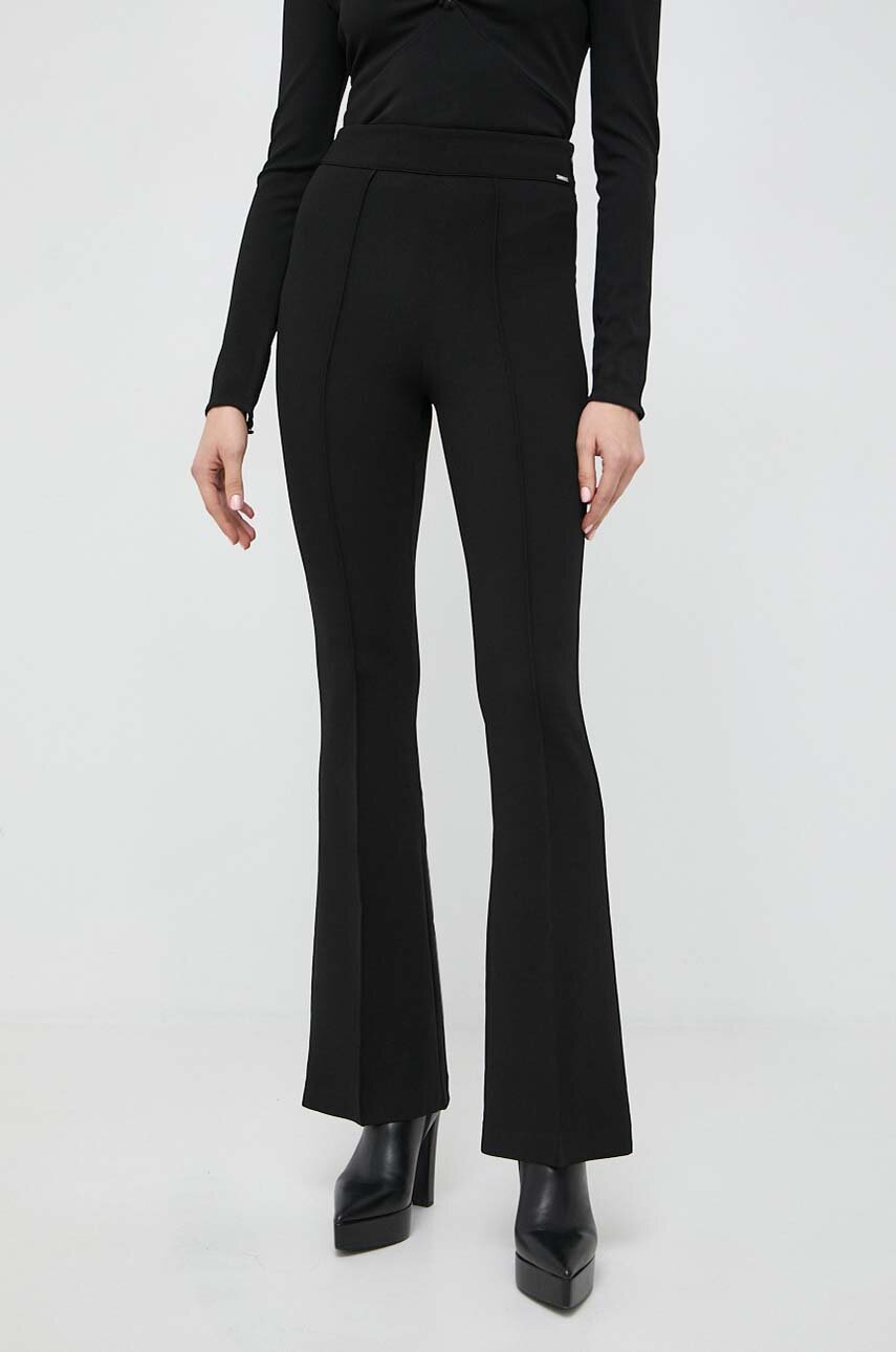 adidas Originals spodnie damskie kolor czarny dzwony high waist II8056 ...