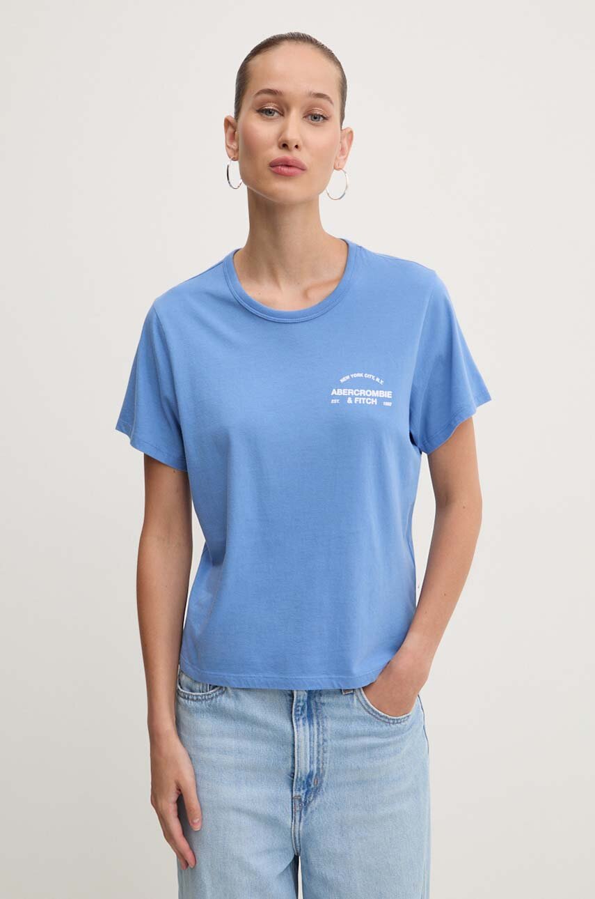 Abercrombie & Fitch t-shirt damski kolor biały | Answear.com Abercrombie & Fitch t-shirt damski kolor biały | Answear.com
