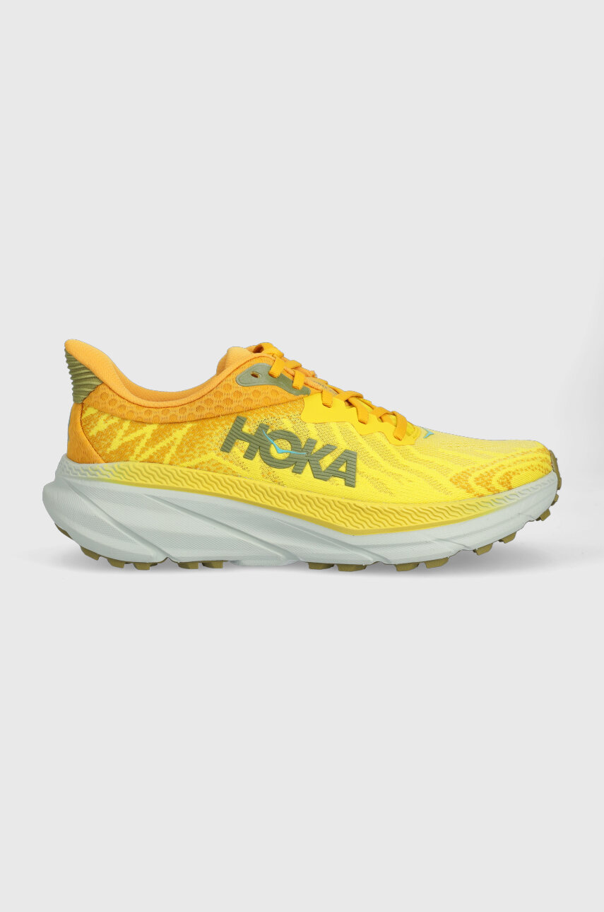 Hoka One One running shoes Clifton 9 yellow color at PRM US