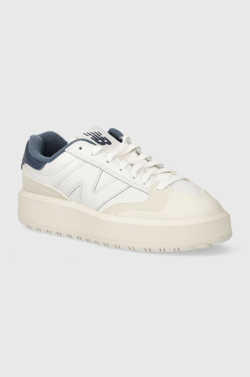 New Balance leather sneakers WL574ZFG white color at PRM US