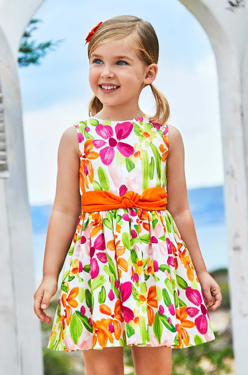 Дитяча бавовняна сукня Mayoral mini розкльошена | ANSWEAR.ua