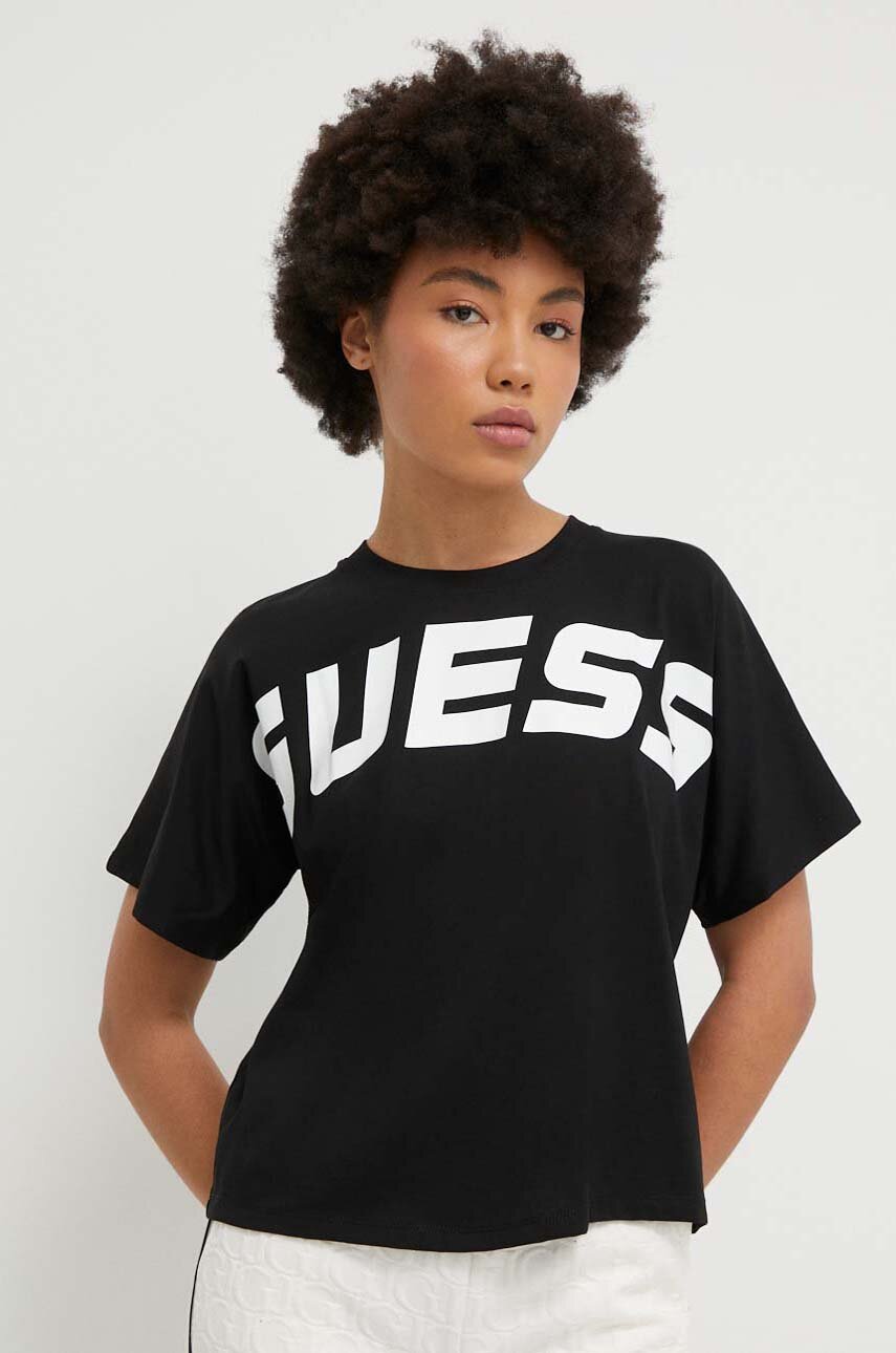 Guess t-shirt damski kolor czarny | Answear.com