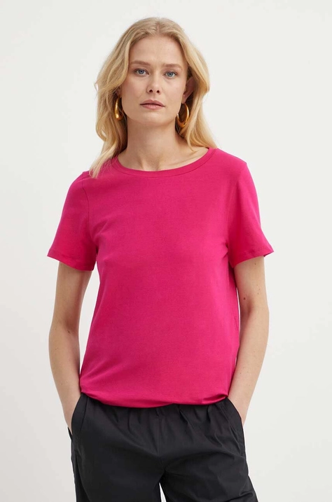 Weekend Max Mara t-shirt bawełniany kolor różowy | Answear.com