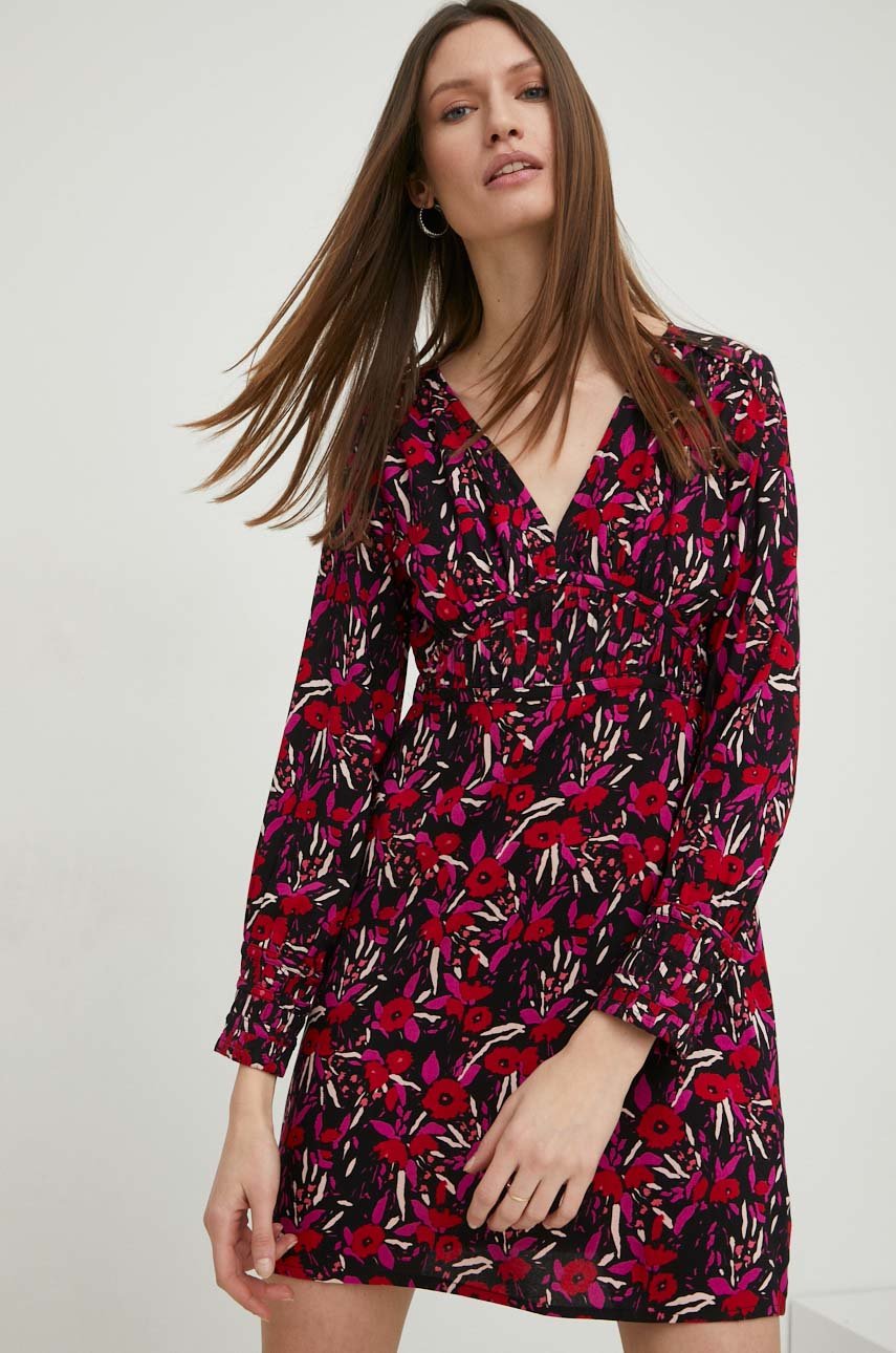 Answear Lab sukienka kolor różowy maxi rozkloszowana | Answear.com