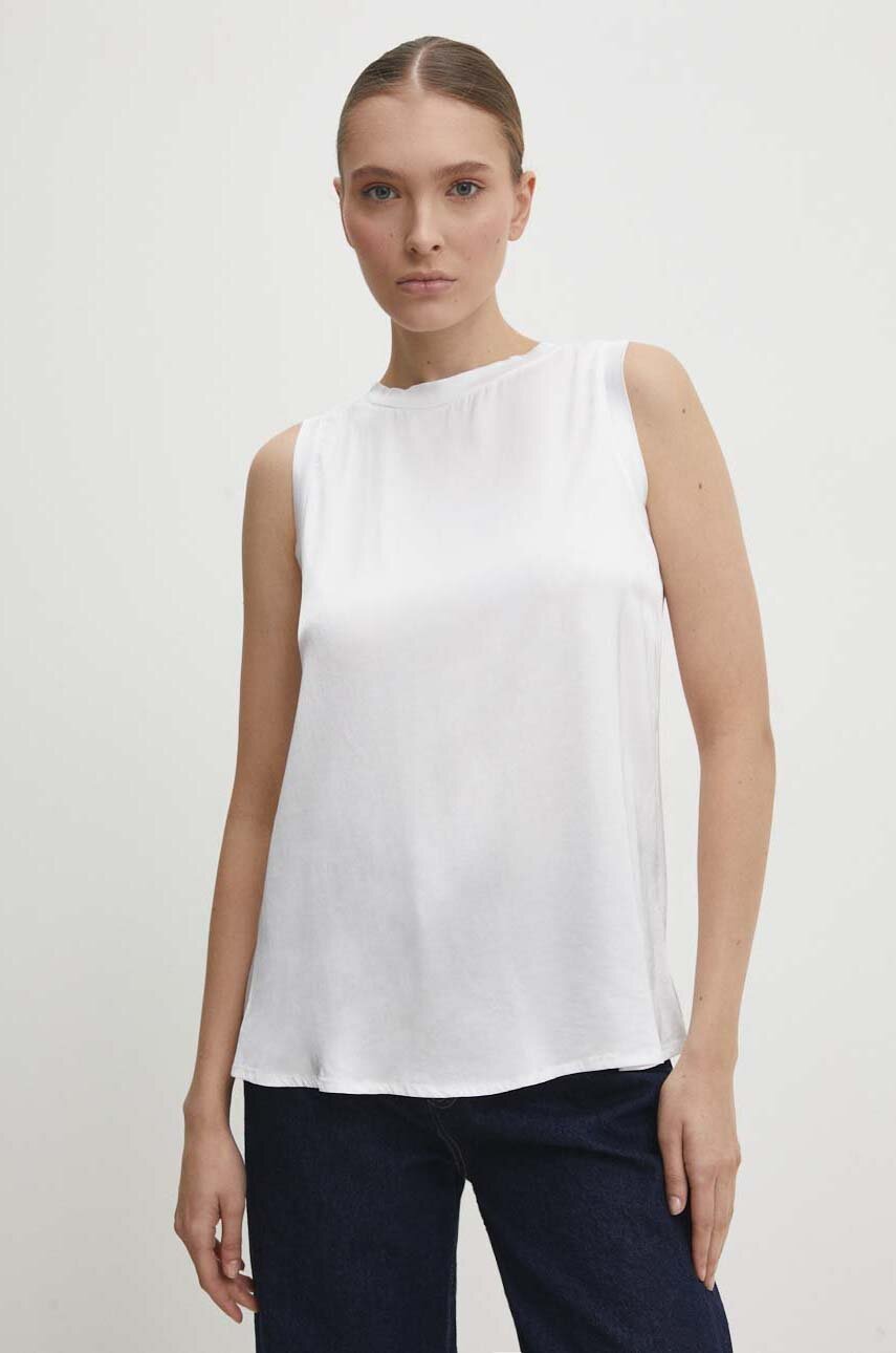 Answear Lab bluzka damska kolor biały gładka | Answear.com