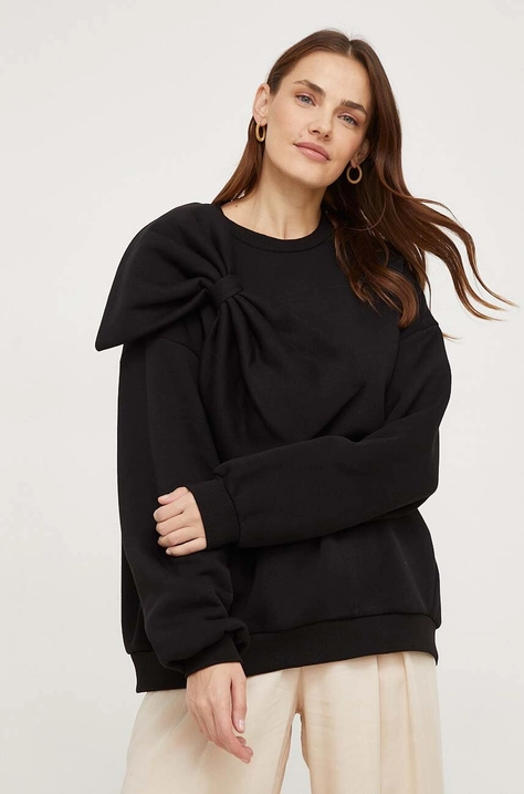 Answear Lab bluza damska kolor czarny z aplikacją | Answear.com