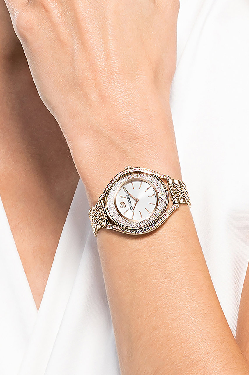 Hodinky Swarovski 5519456 Crystalline Aura dámske, zlatá farba | ANSWEAR.sk