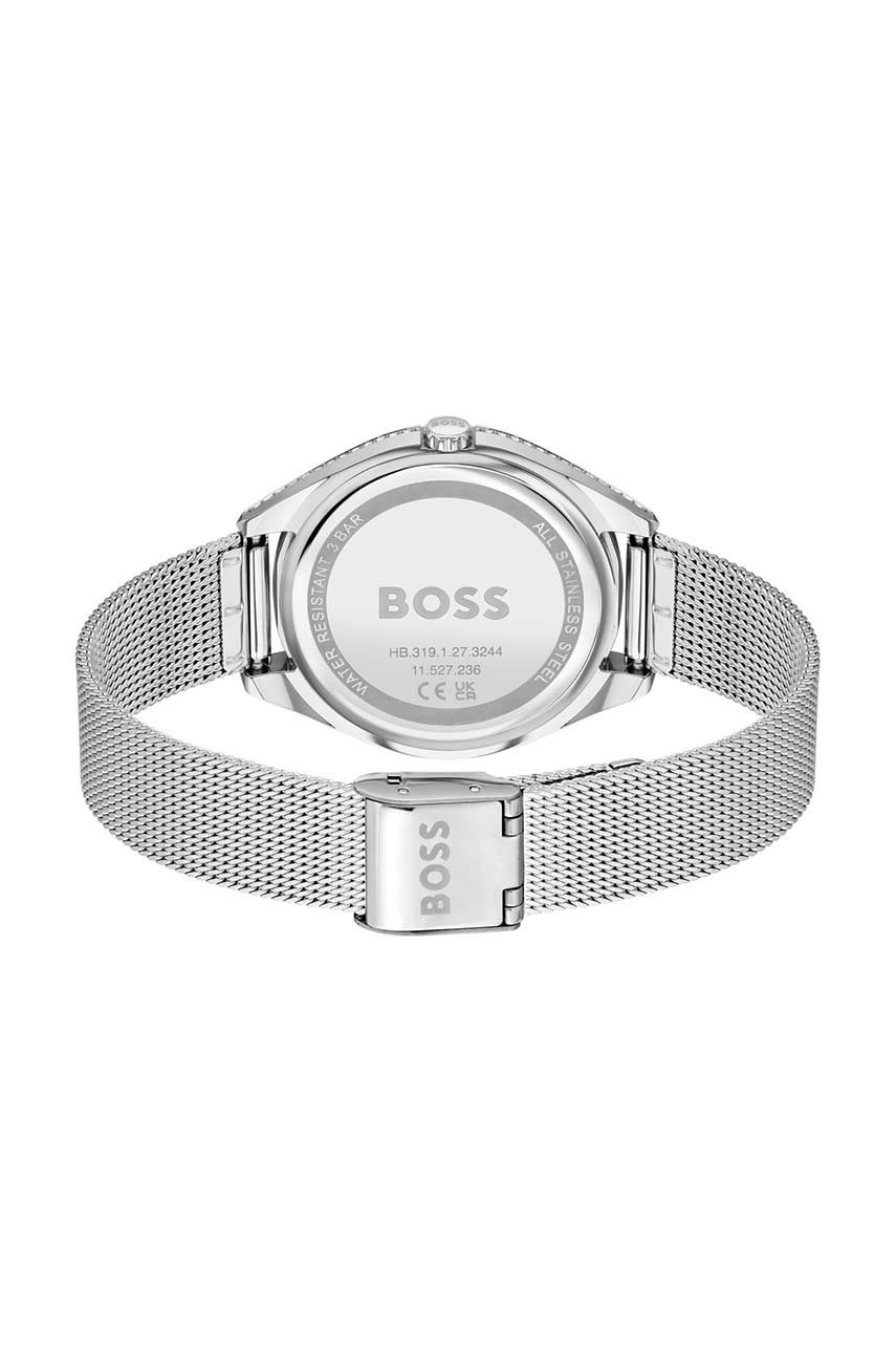 BOSS zegarek damski kolor srebrny | Answear.com