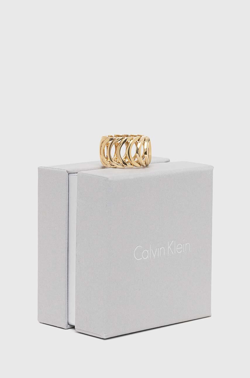 Prstýnek Calvin Klein, barva zlatá | ANSWEAR.cz