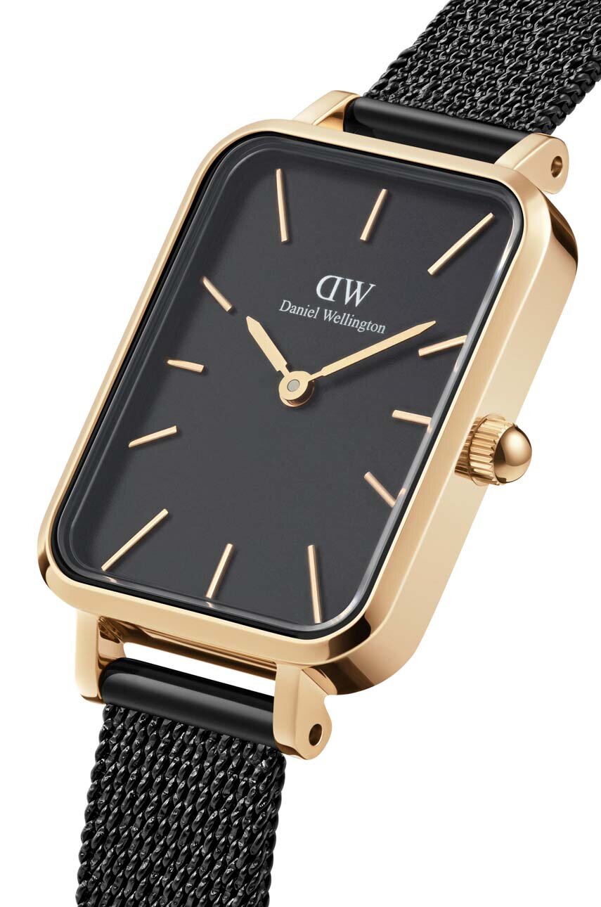 Daniel Wellington zegarek Quadro 20X26 Pressed Ashfield damski kolor ...