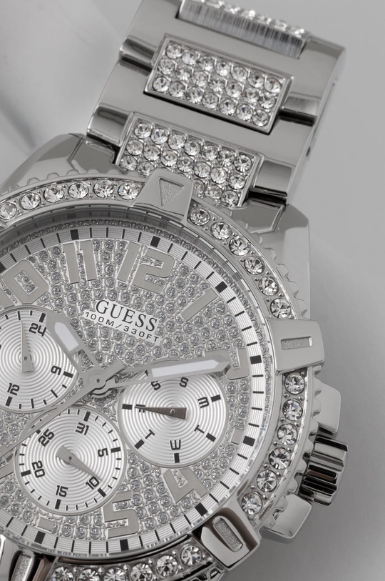 Sat Guess za muškarce, boja: srebrna | ANSWEAR.hr