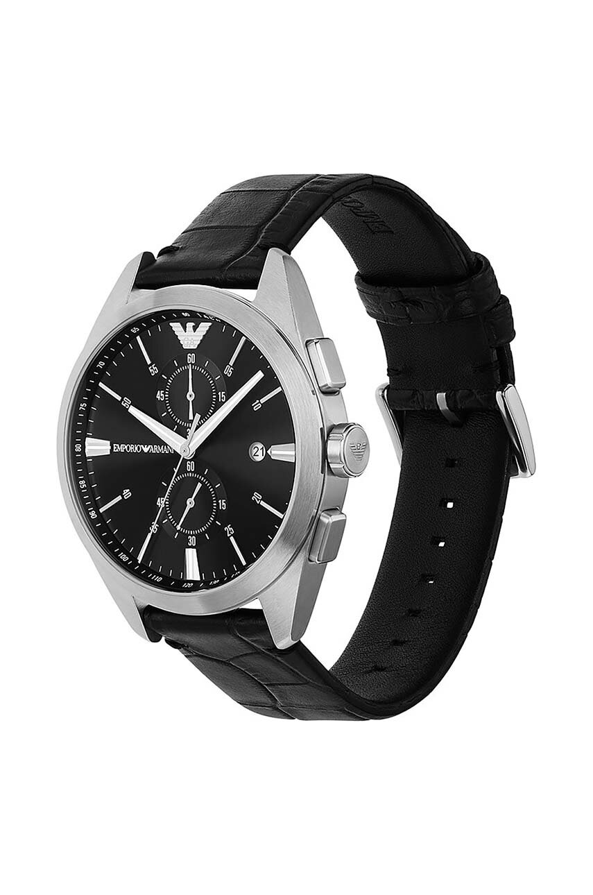 Emporio Armani zegarek męski kolor srebrny | Answear.com