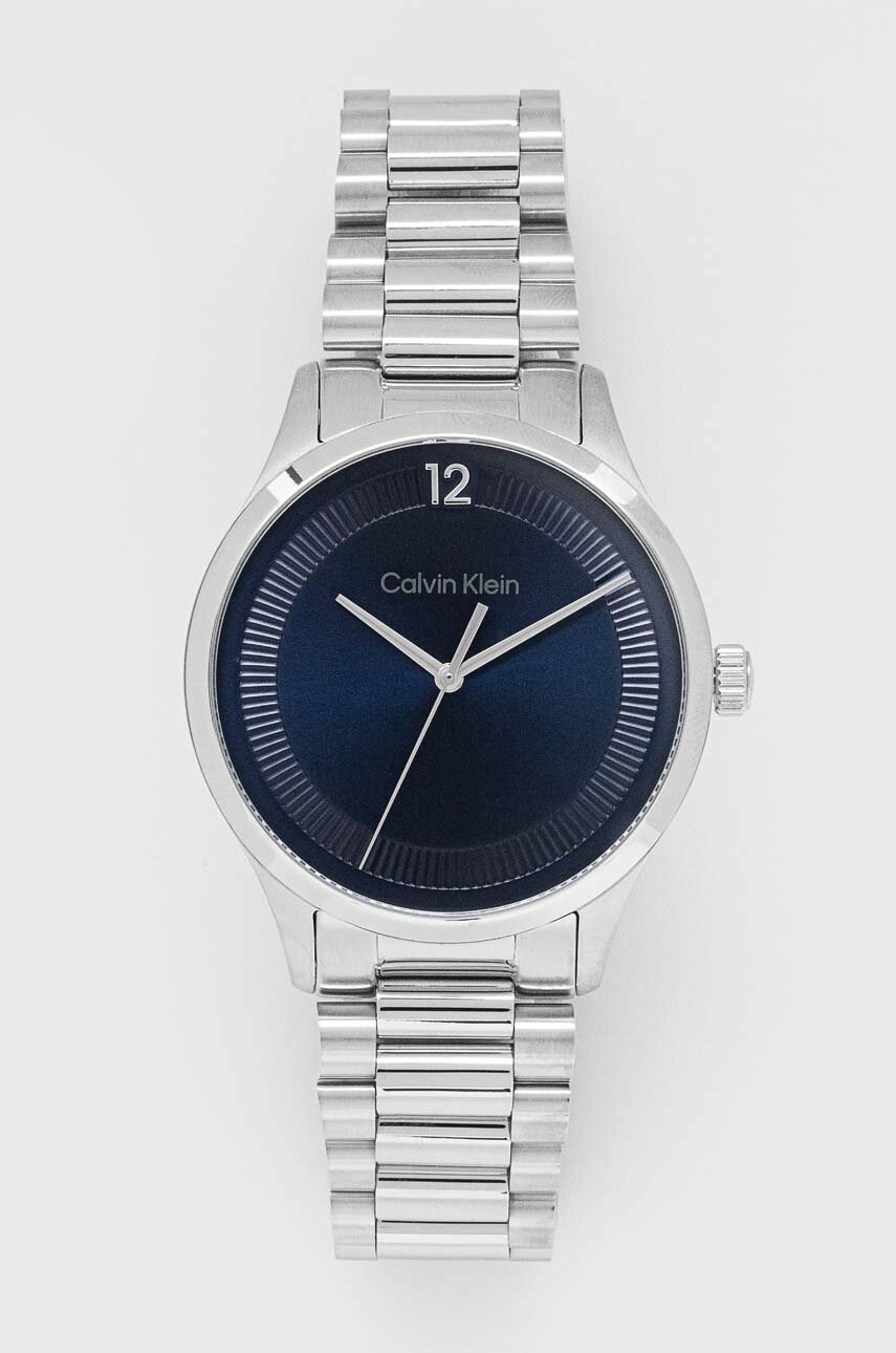 Calvin Klein zegarek 25200225 męski kolor srebrny | Answear.com