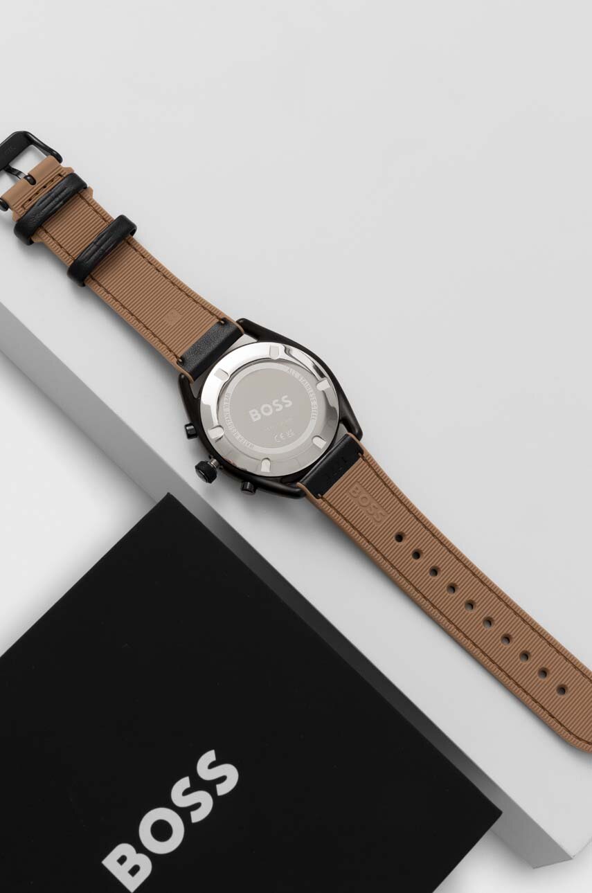 Часы BOSS 1514022 мужской цвет чёрный | ANSWEAR.ua