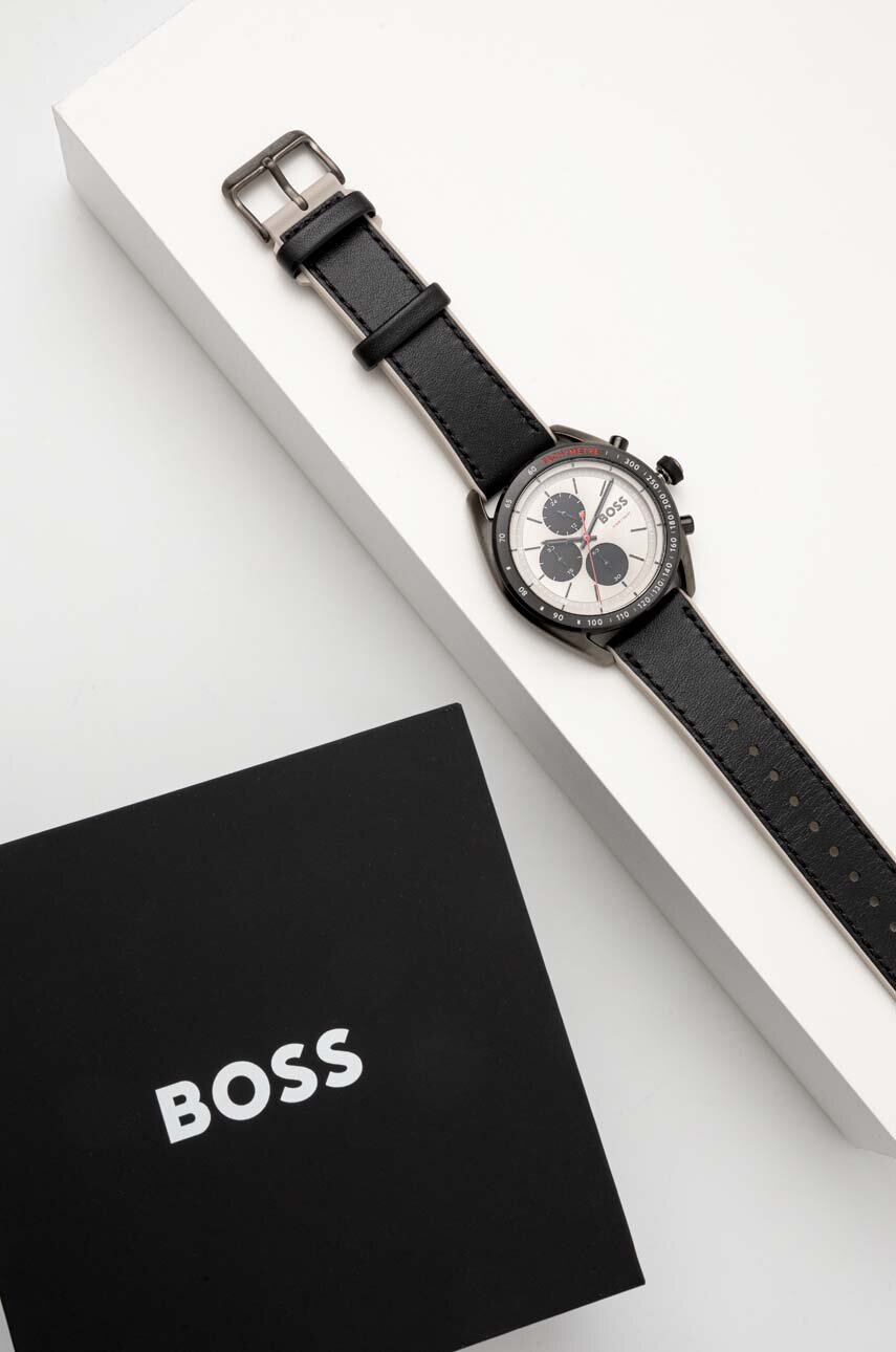 Годинник BOSS чоловічий колір чорний | ANSWEAR.ua