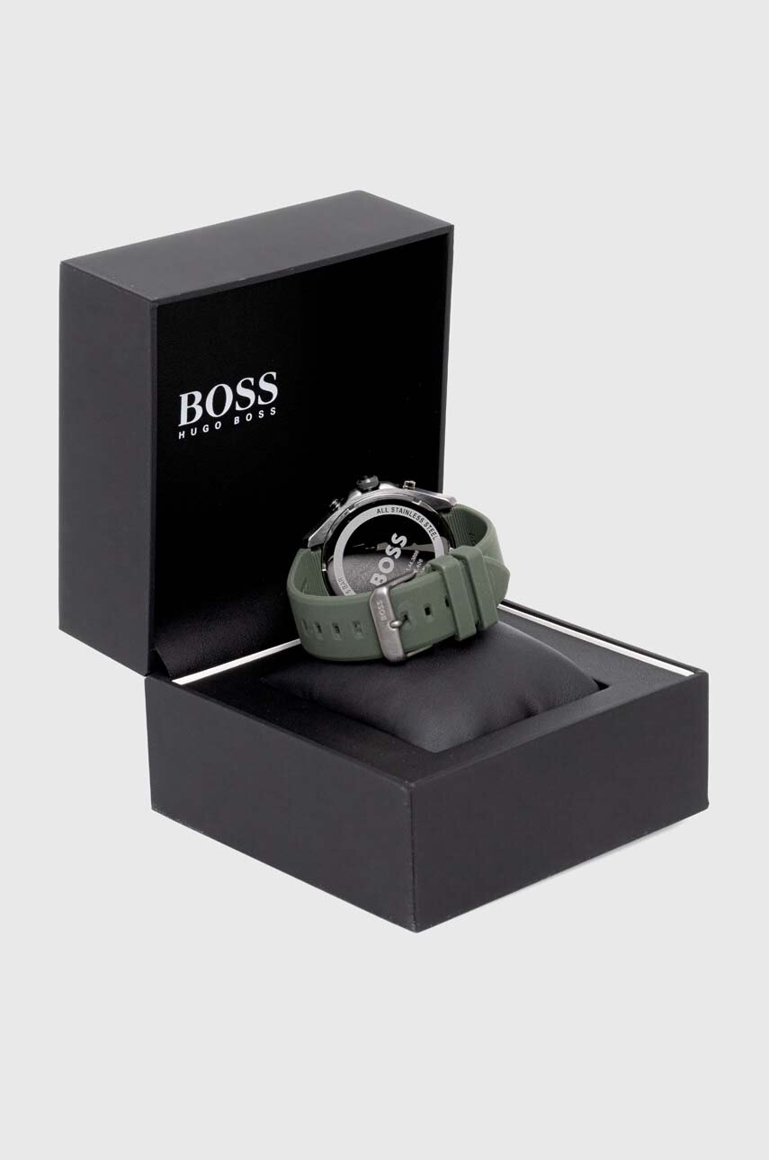 Часы BOSS мужской цвет зелёный | ANSWEAR.ua
