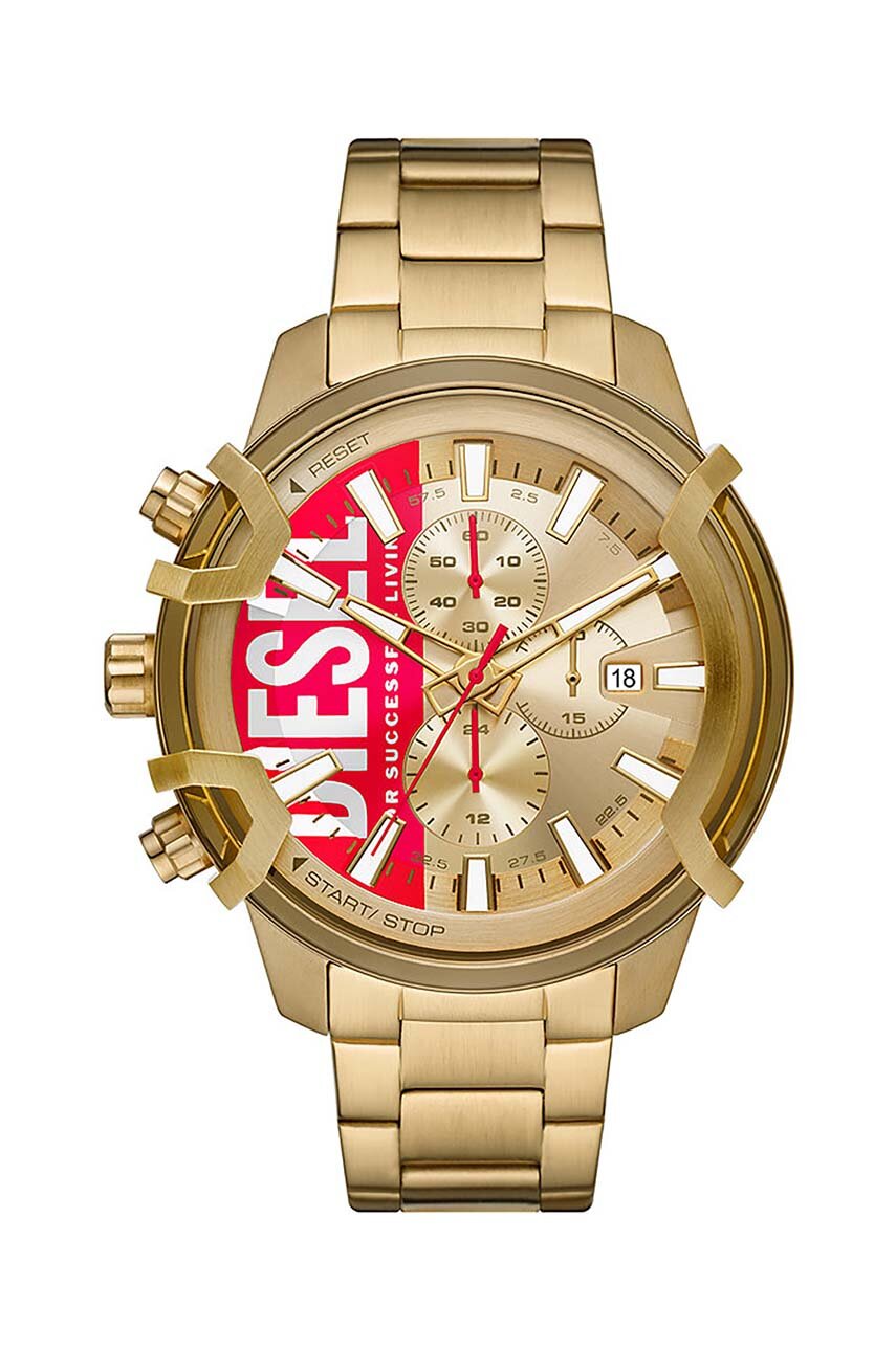 Diesel zegarek męski kolor złoty | Answear.com