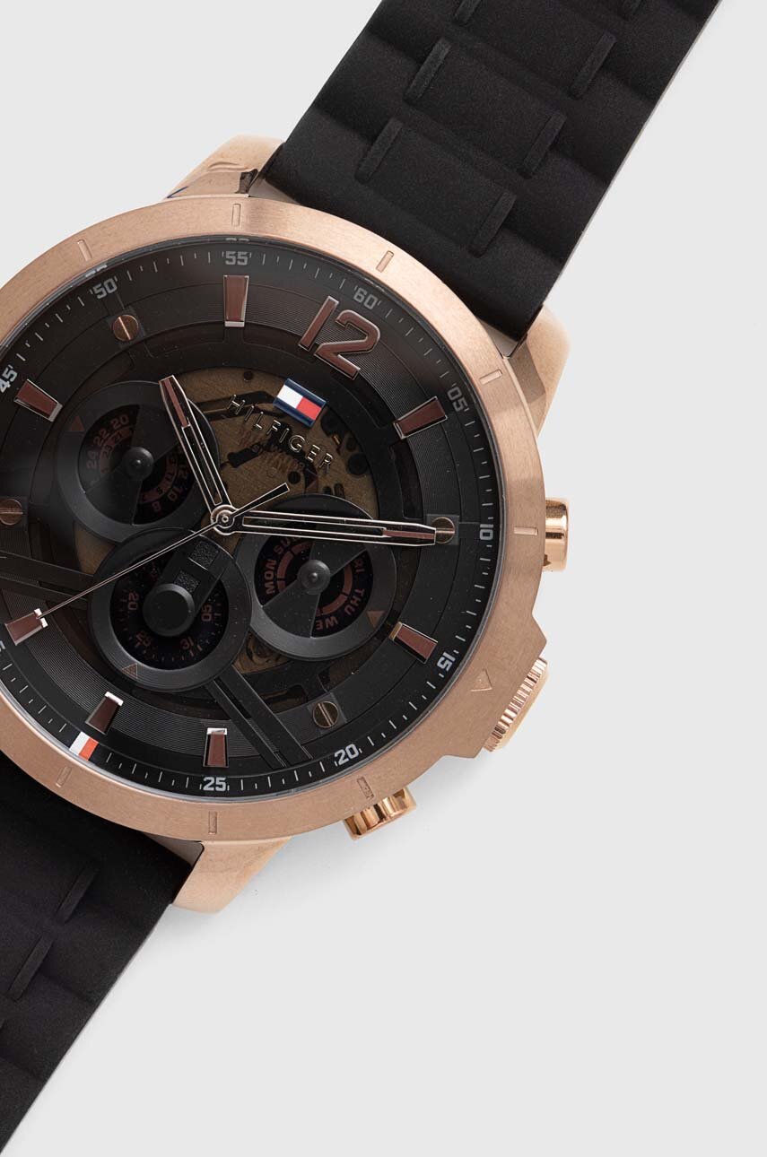 Годинник Tommy Hilfiger чоловічий колір чорний | ANSWEAR.ua