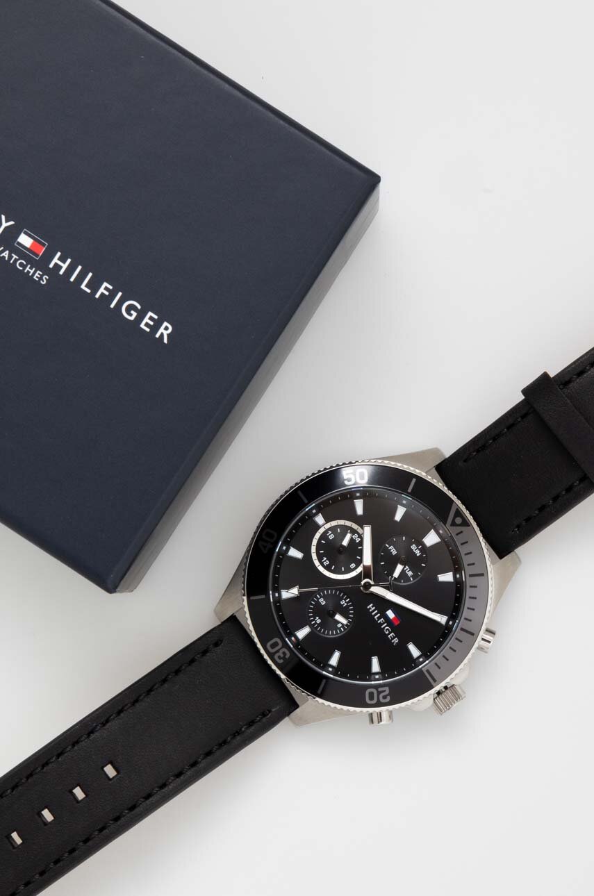 Hodinky Tommy Hilfiger 1791984 pánske, čierna farba | ANSWEAR.sk