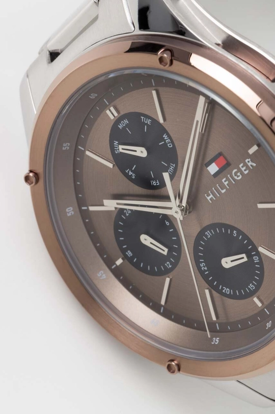 Tommy Hilfiger zegarek męski kolor srebrny | Answear.com