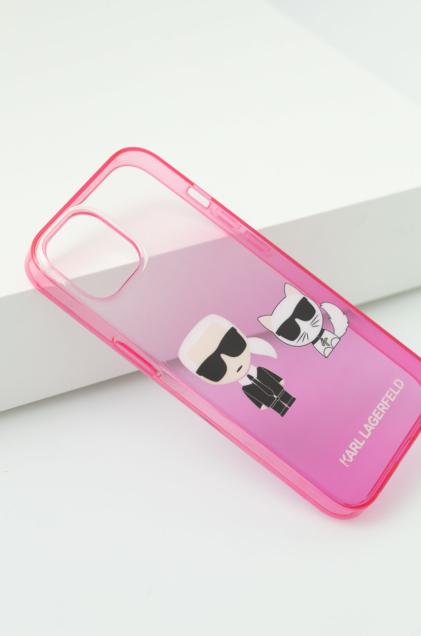 Obal na telefon Karl Lagerfeld Iphone 13 6,1'', barva růžová | ANSWEAR.cz