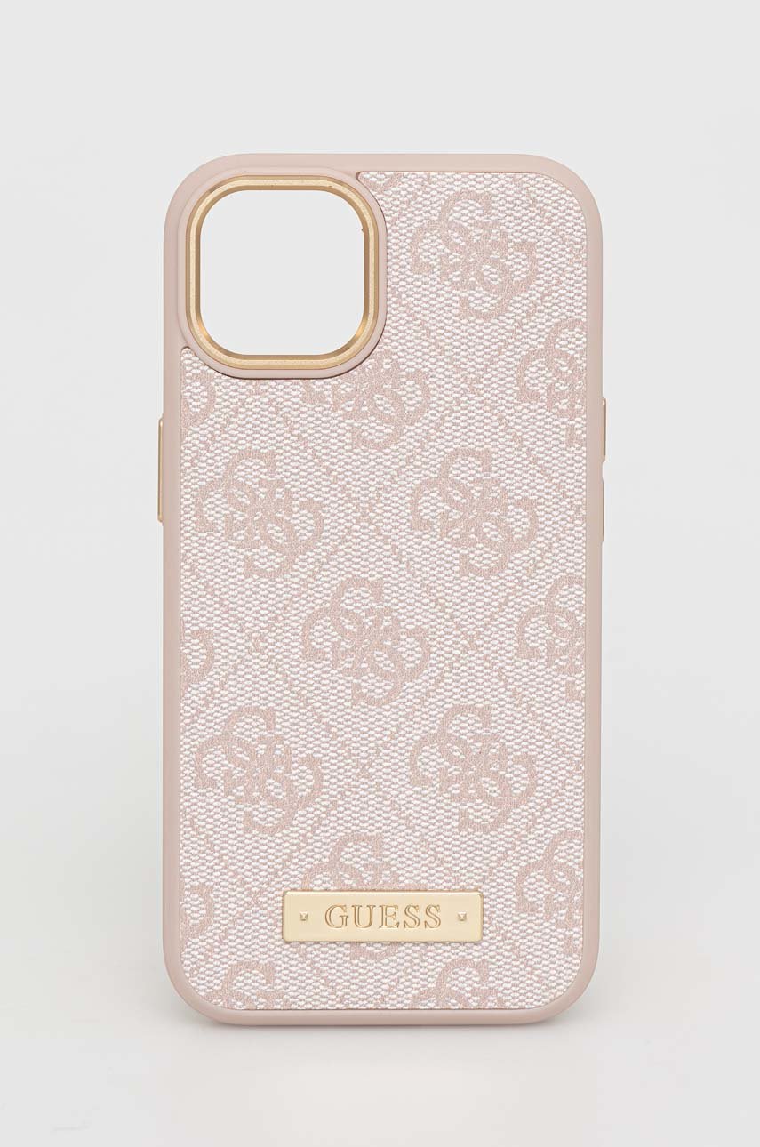 Obal na telefon Guess Iphone 13 6,1" růžová barva | ANSWEAR.cz