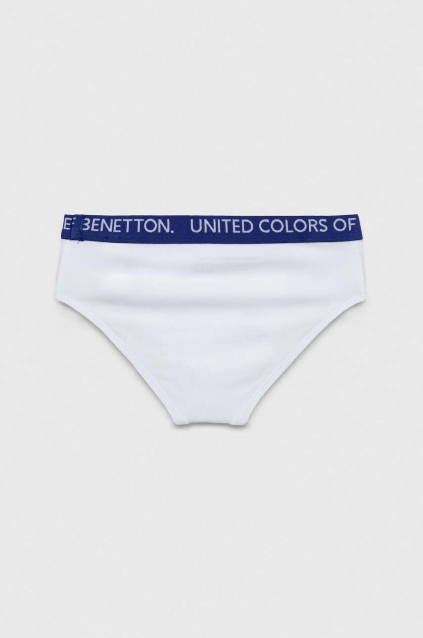 Detské slipy United Colors of Benetton 2-pak biela farba | ANSWEAR.sk