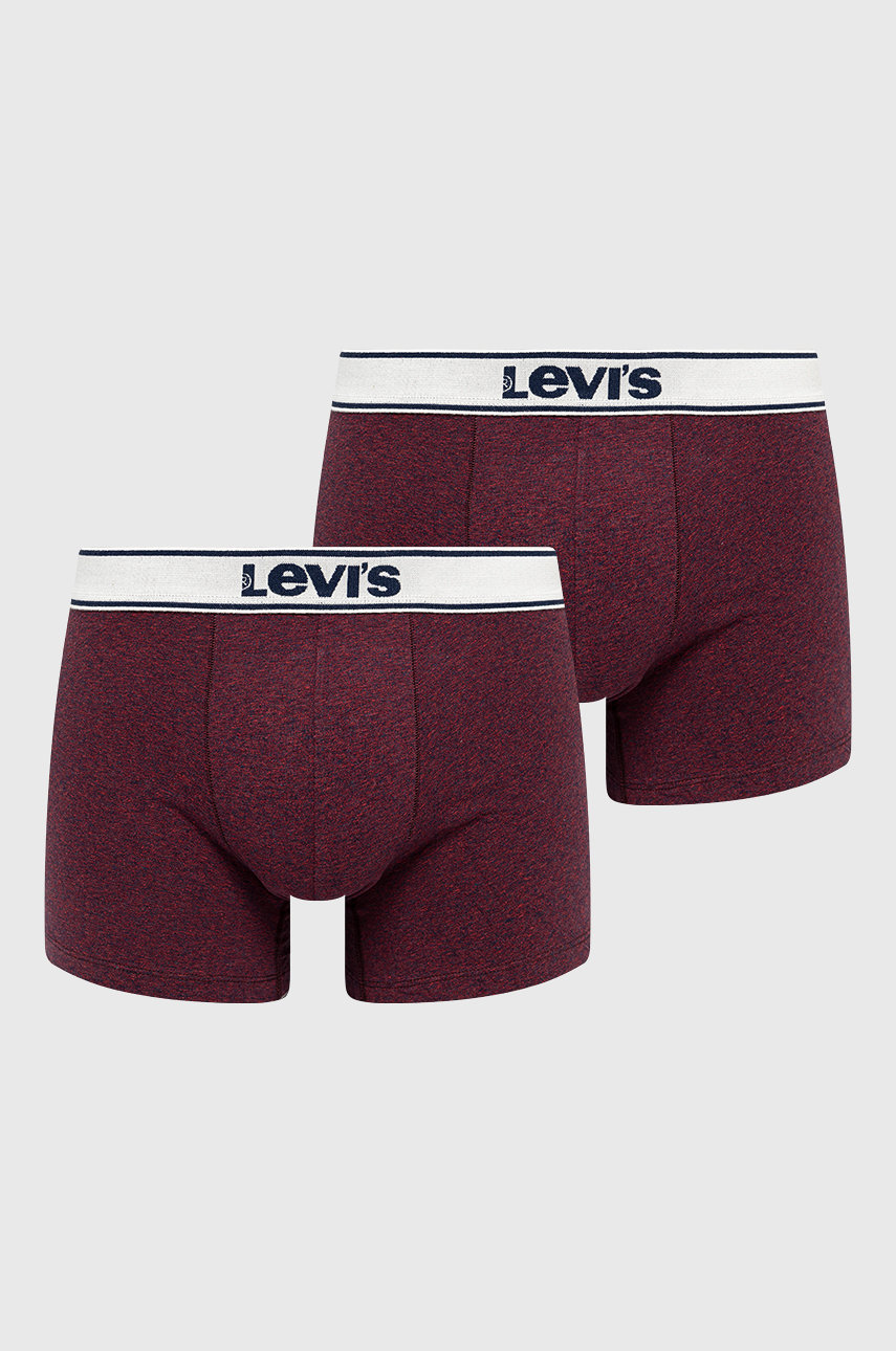 Levi's Bokserki (2-pack) męskie kolor brązowy 37149.0401-red | Answear.com