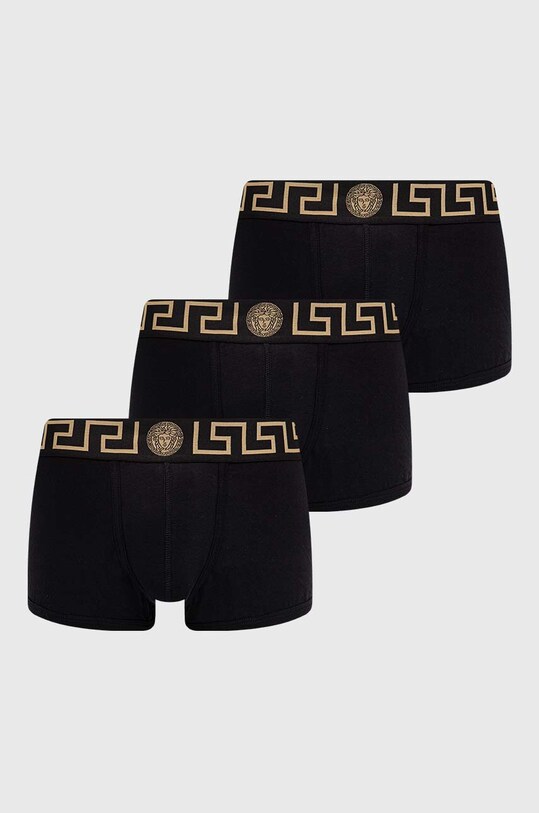 Боксери Versace 3-pack чоловічі колір чорний AU10326 1A10011 | ANSWEAR.ua