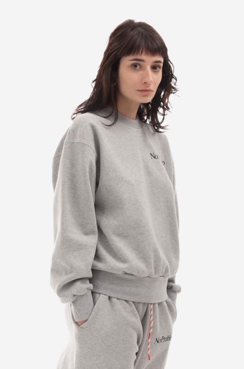 Aries bluza bawełniana Mini Problemo kolor szary z nadrukiem AR20009 ...