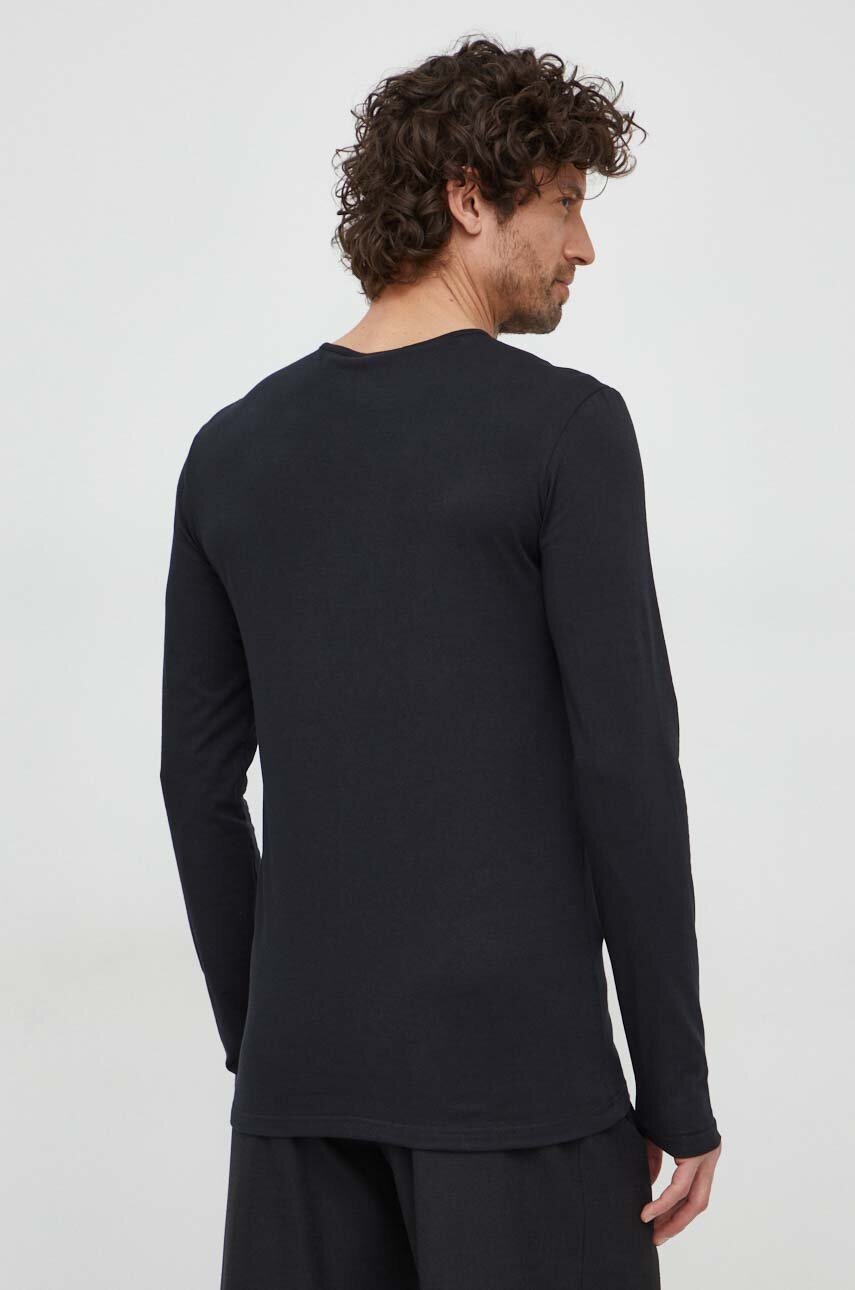 Лонгслів Versace 2-pack чоловічий колір чорний однотонний | ANSWEAR.ua