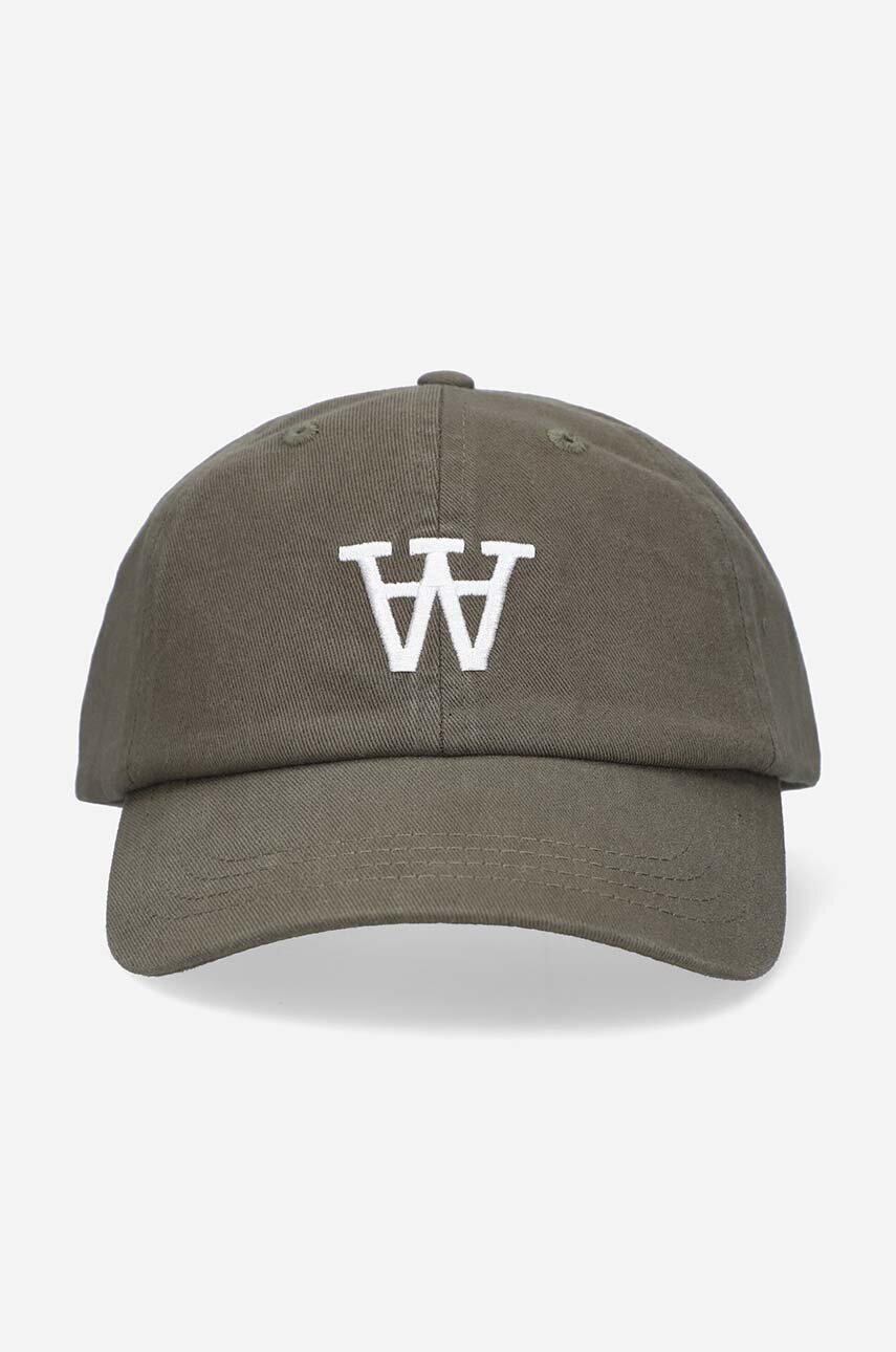 Wood Wood cotton baseball cap Eli AA green color at PRM US