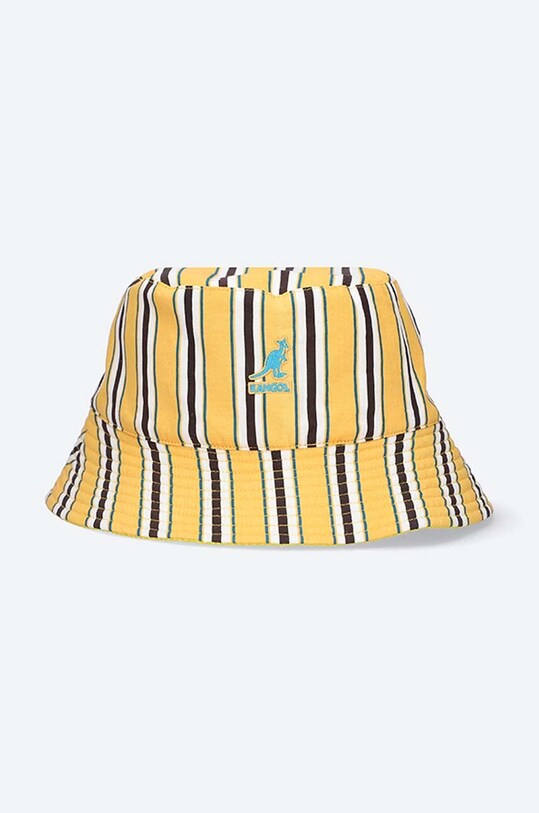 Kangol cotton hat Double Pattern Bucket yellow color | buy on PRM