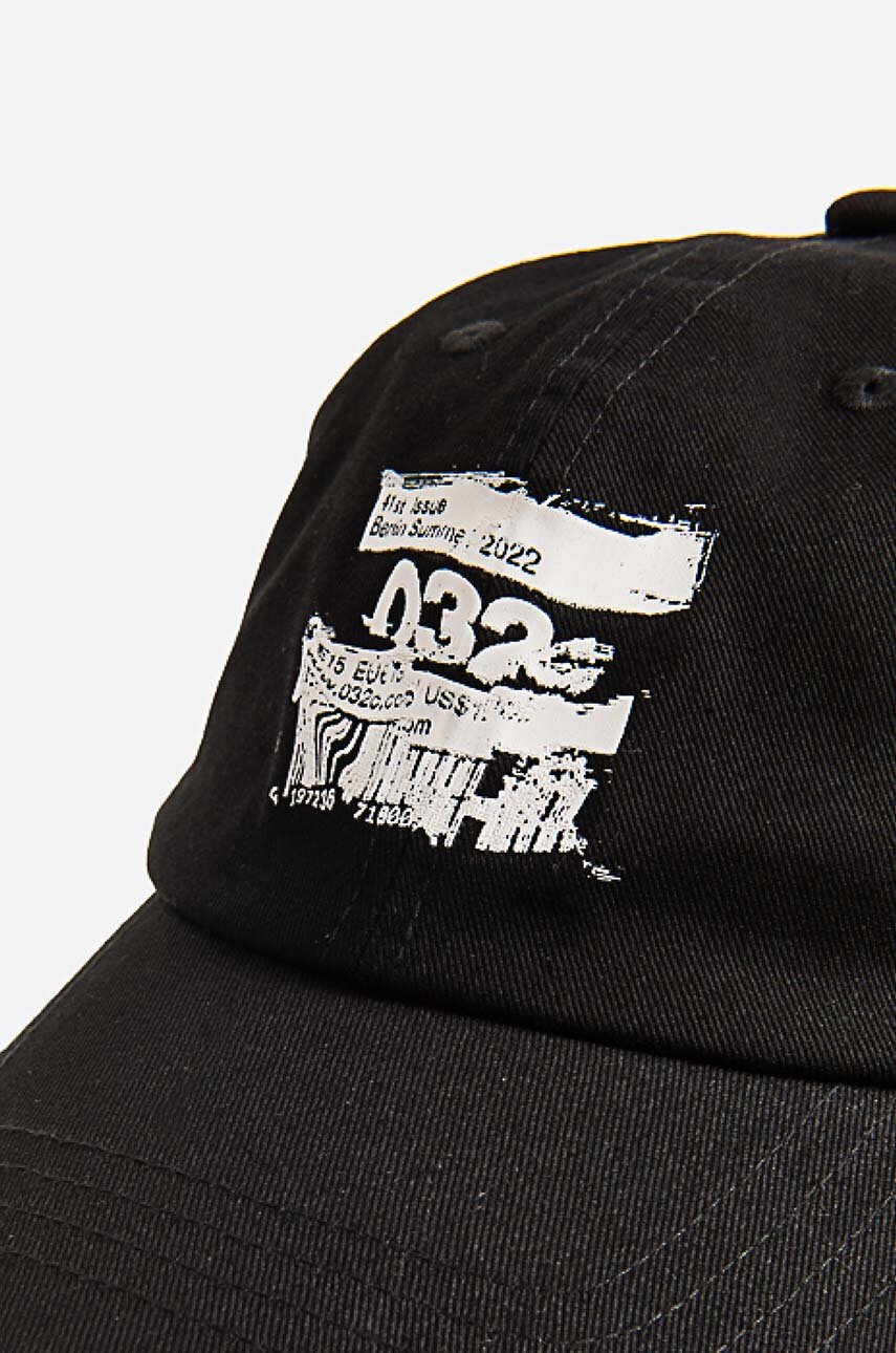 032C cotton baseball cap Barcode Cap black color | buy on PRM