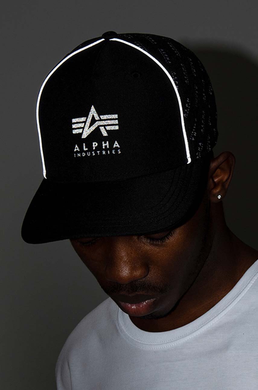 Alpha Industries baseball cap Reflective Cap black color | buy on PRM