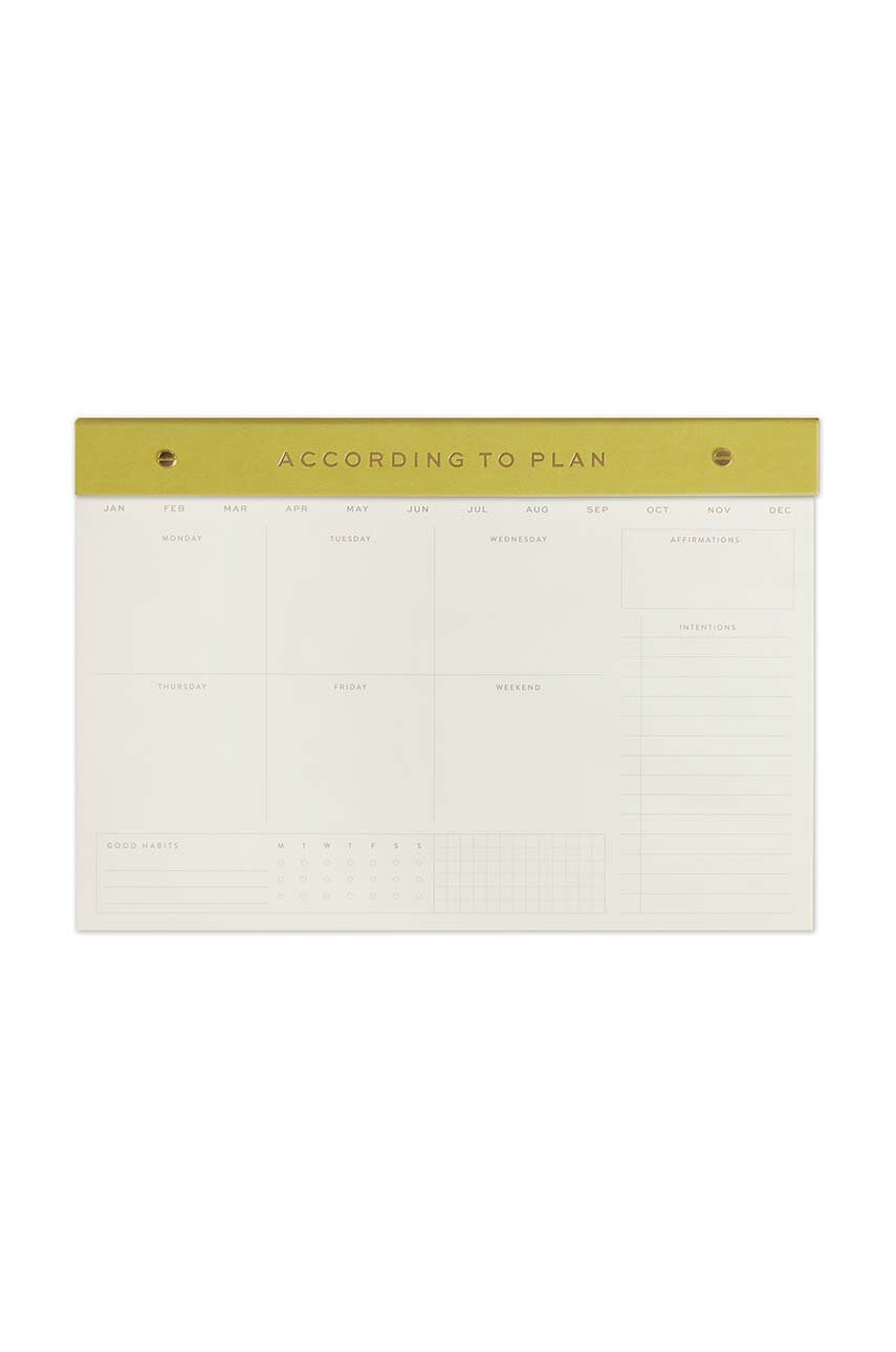 Designworks Ink planer tygodniowy Weekly Notepad Matcha | Answear.com
