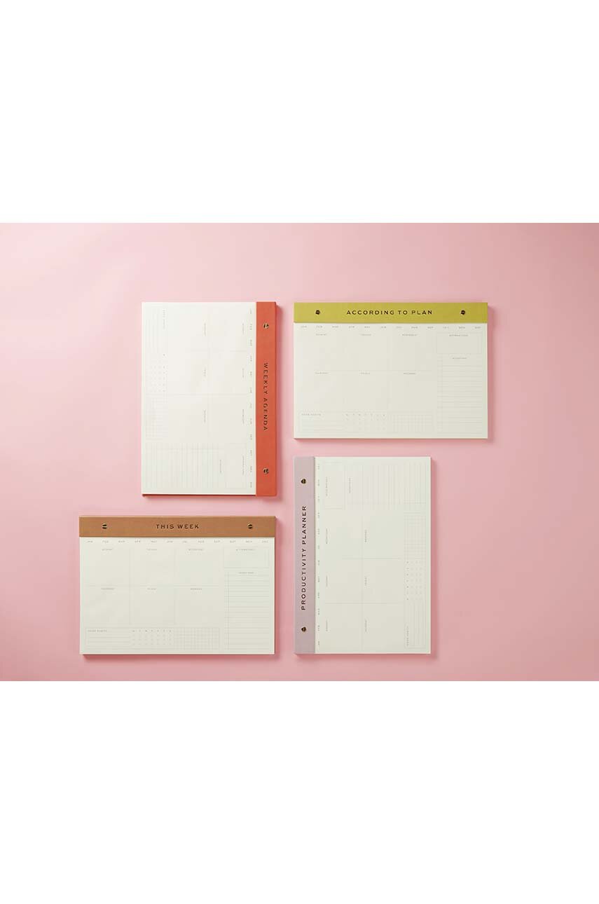 Designworks Ink planer tygodniowy Weekly Notepad Matcha | Answear.com