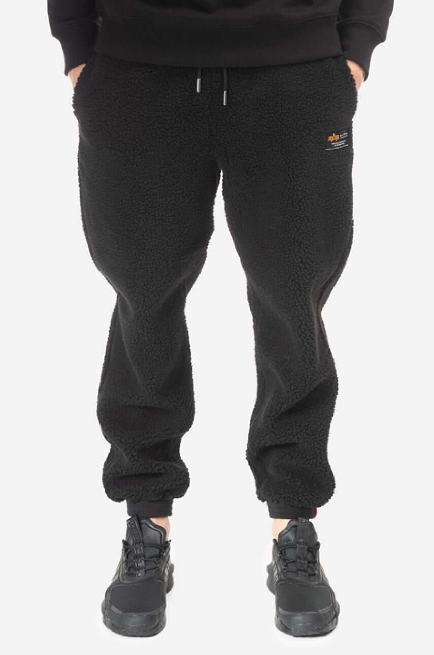 Alpha Industries joggers Teddy Jogger black color at PRM US