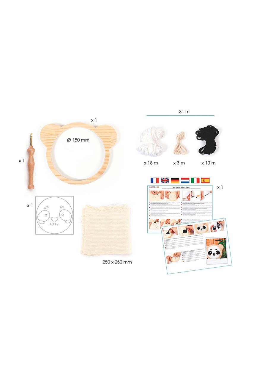 Graine Creative zestaw do haftowania Punch Needle Panda Kit | Answear.com