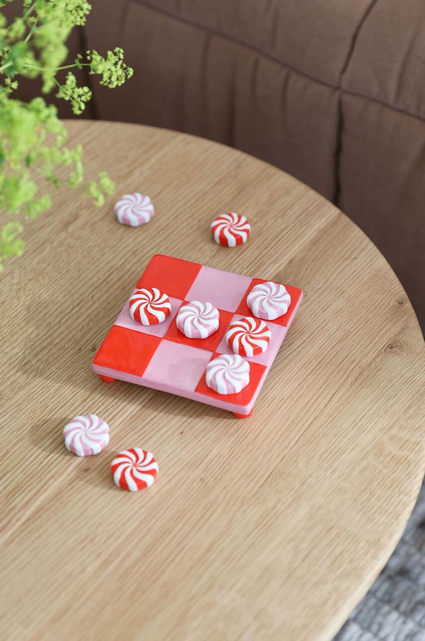 Stolná hra &k amsterdam Tic-tac-toe candy red | ANSWEAR.sk