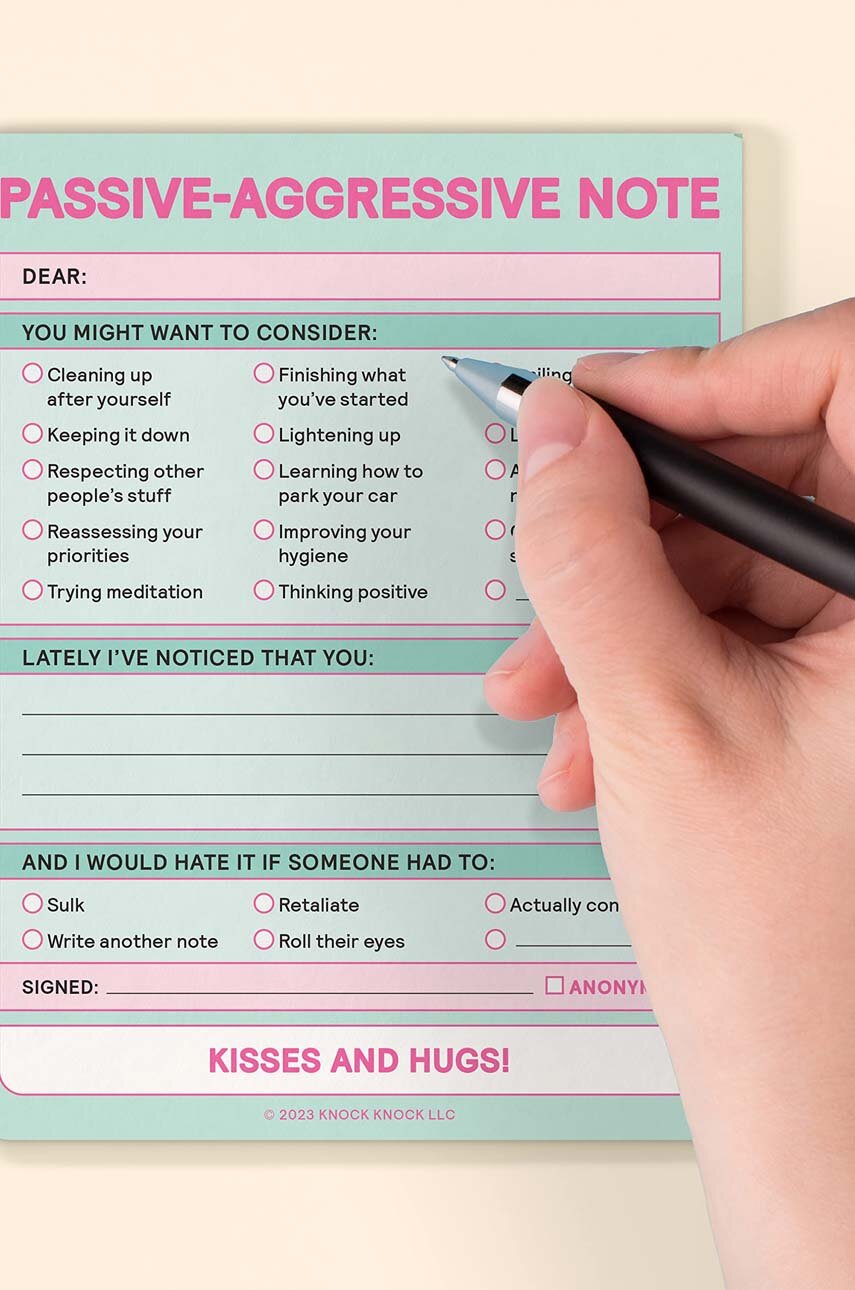 home & lifestyle notatnik Passive Aggressive Nifty Note | Answear.com