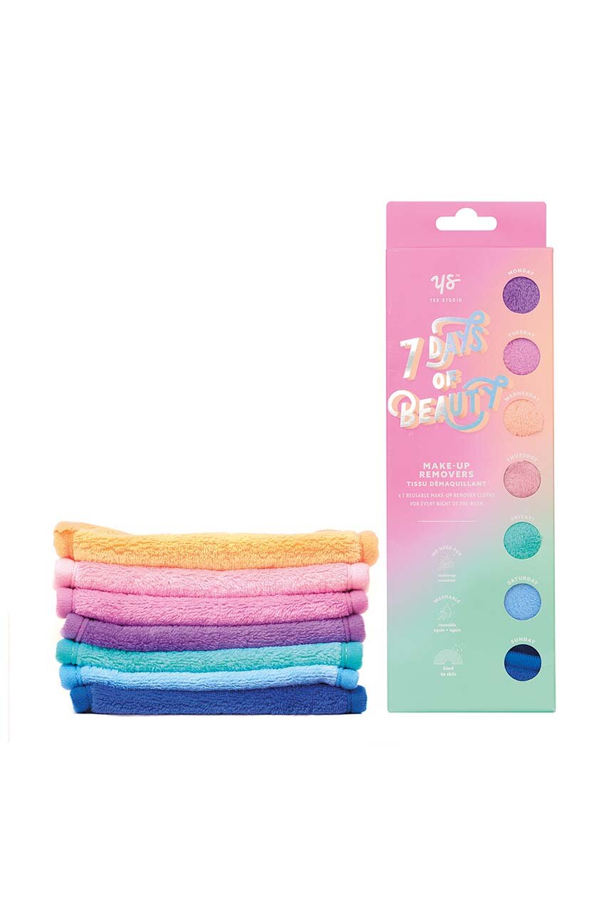 Yes Studio zestaw ściereczek do demakijażu 7 Days Of Beauty 7-pack ...
