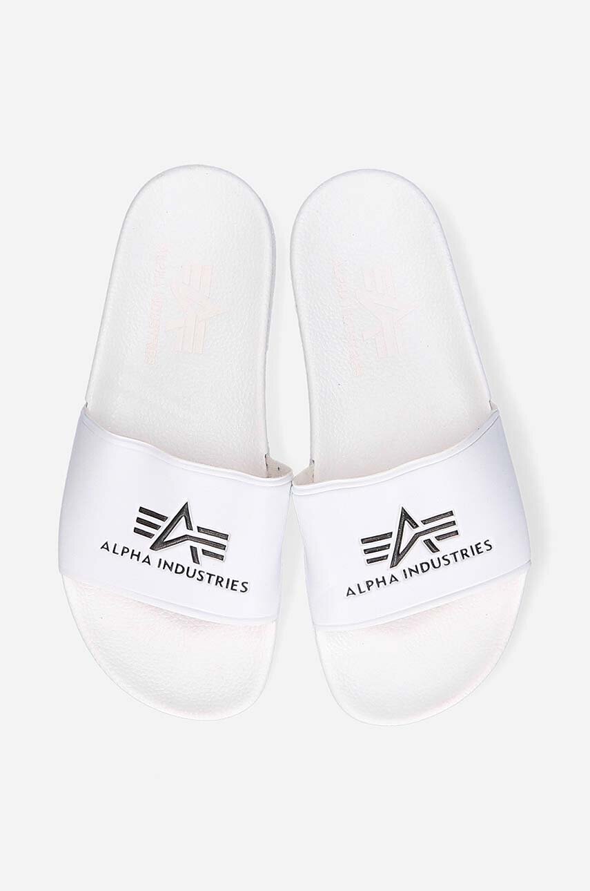Alpha Industries sliders Slider white color at PRM US