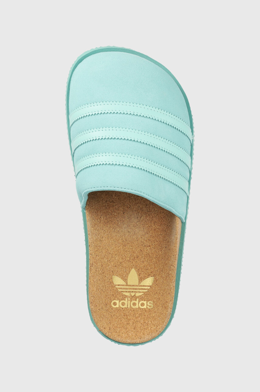 adidas slippers Adimule Lea blue color at PRM US