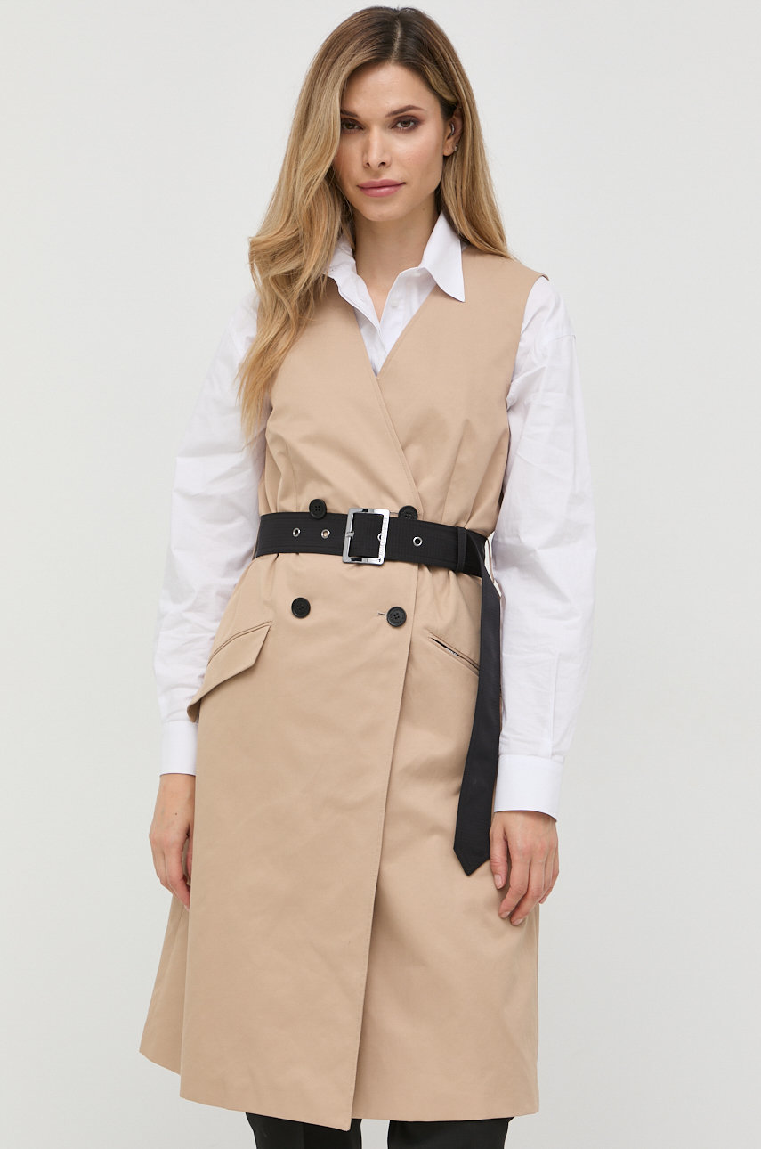 Kabát Karl Lagerfeld, barva černá | ANSWEAR.cz